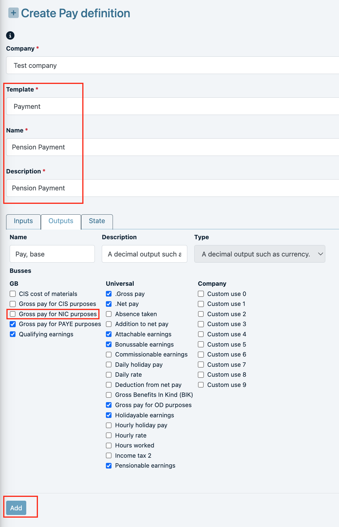 Paying a company pension or annuity - paiyroll